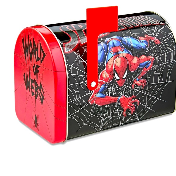 Spiderman | Toys | Spiderman Valentines Day Tin Mailbox Disney Nwt ...
